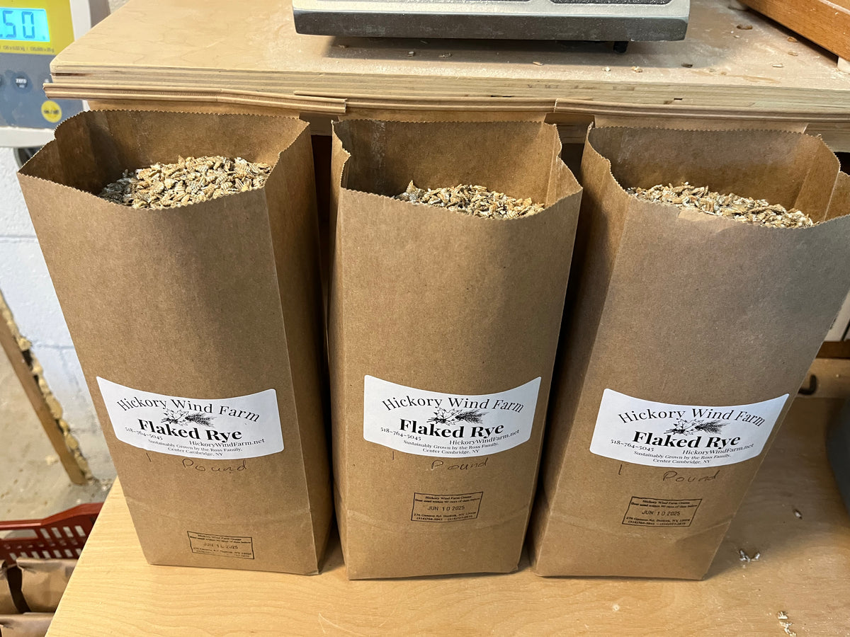 Flaked Rye - 3 Pound Bag – Hickory Wind Farm